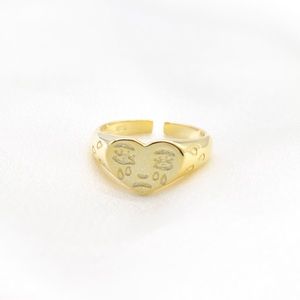 Jewelry | Gold Crying Face Ring | Poshmark